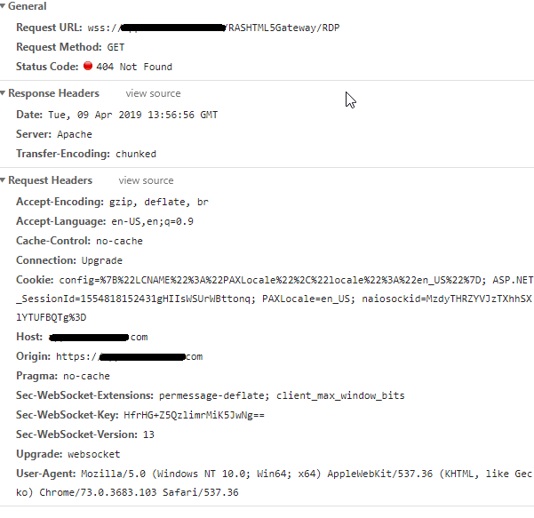 Kb Parallels Published Apps Are Not Launching From The Html5 Due To The Websocket Errors